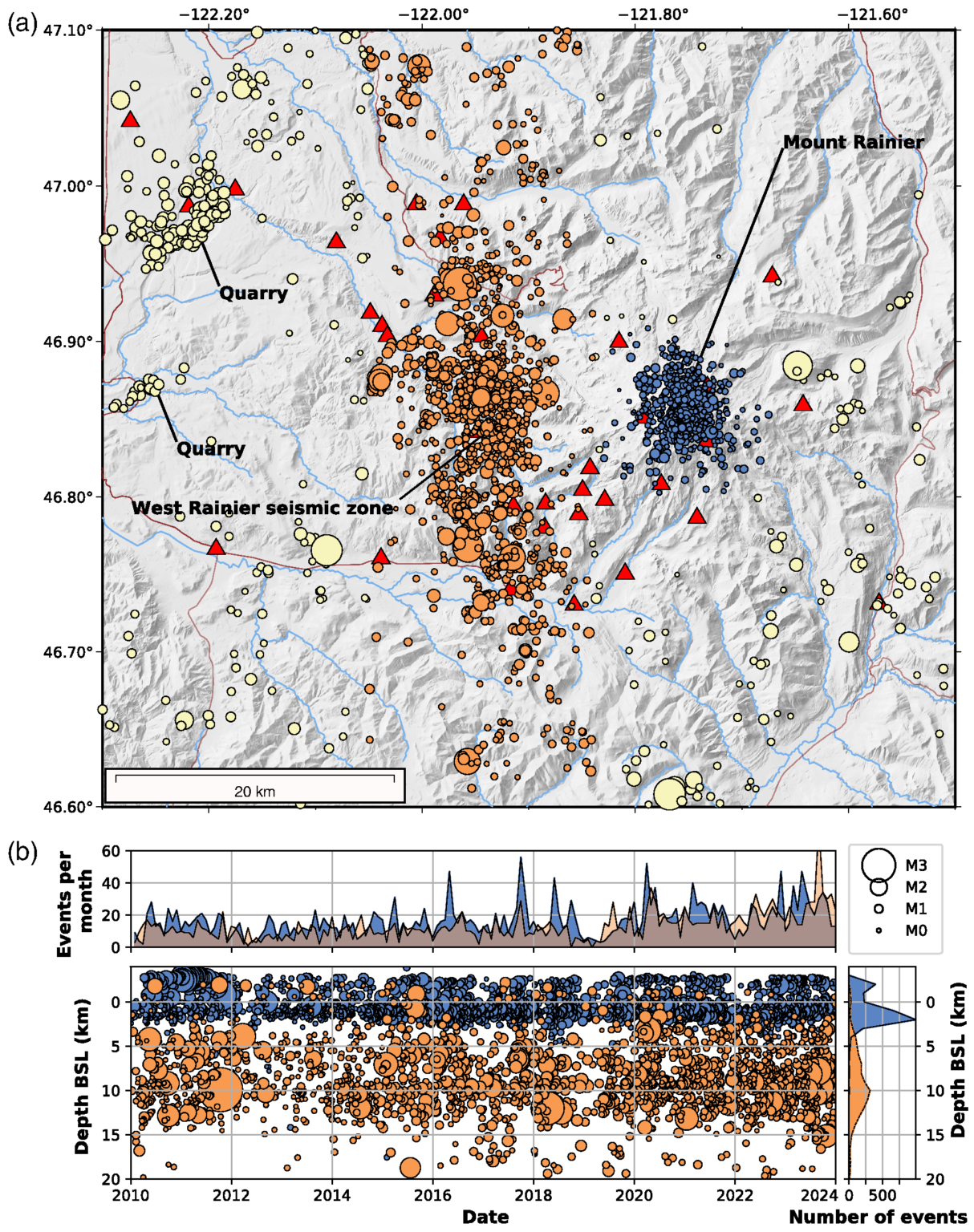 The Rainier volcanic hazards detection system has been growing ...